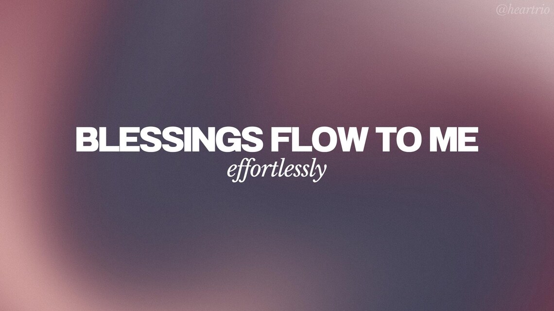 Blessings Affirmation Desktop Wallpaper Set - Etsy