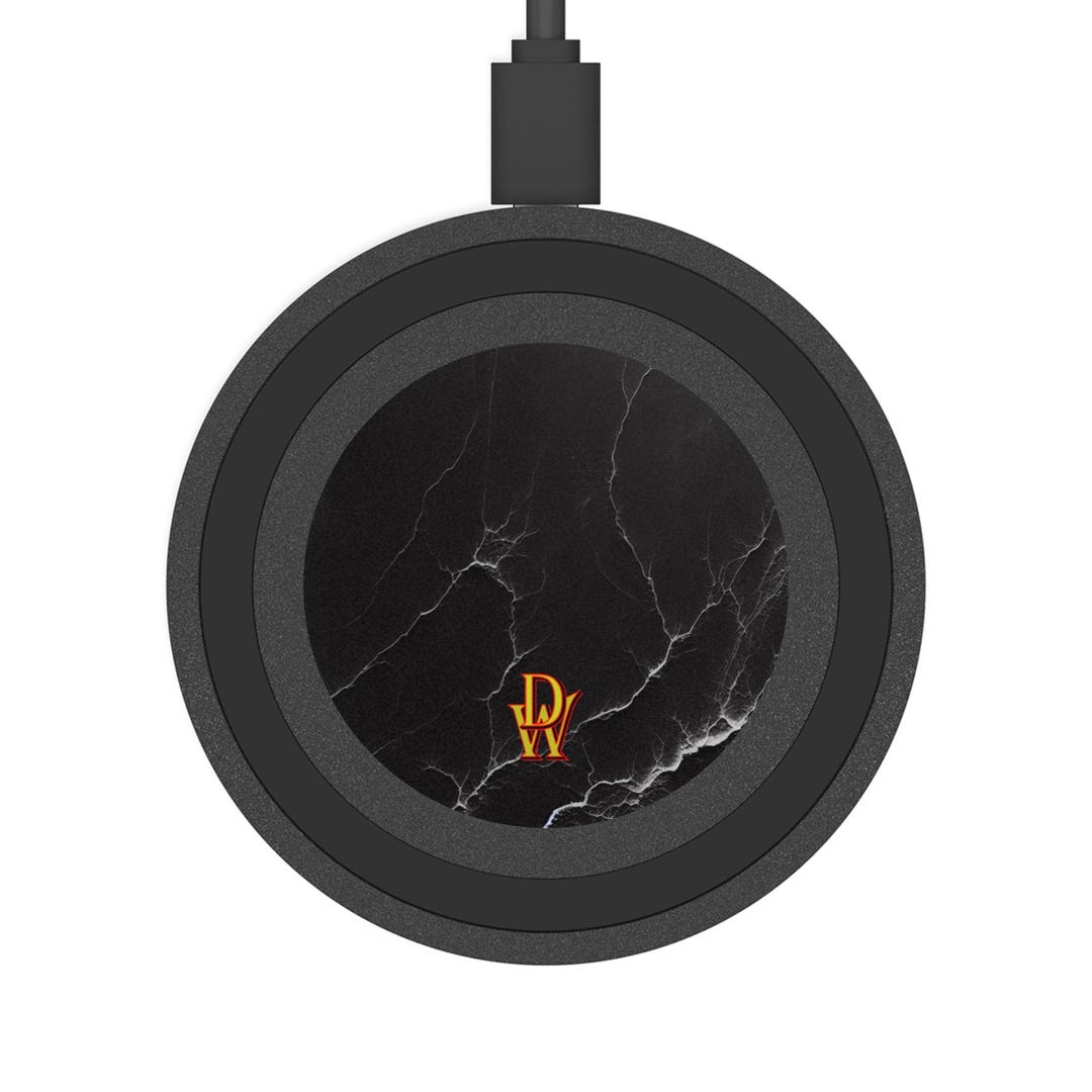 DW Brand Marble Wireless Charging Pad | Sleek Phone Charger, Black ...