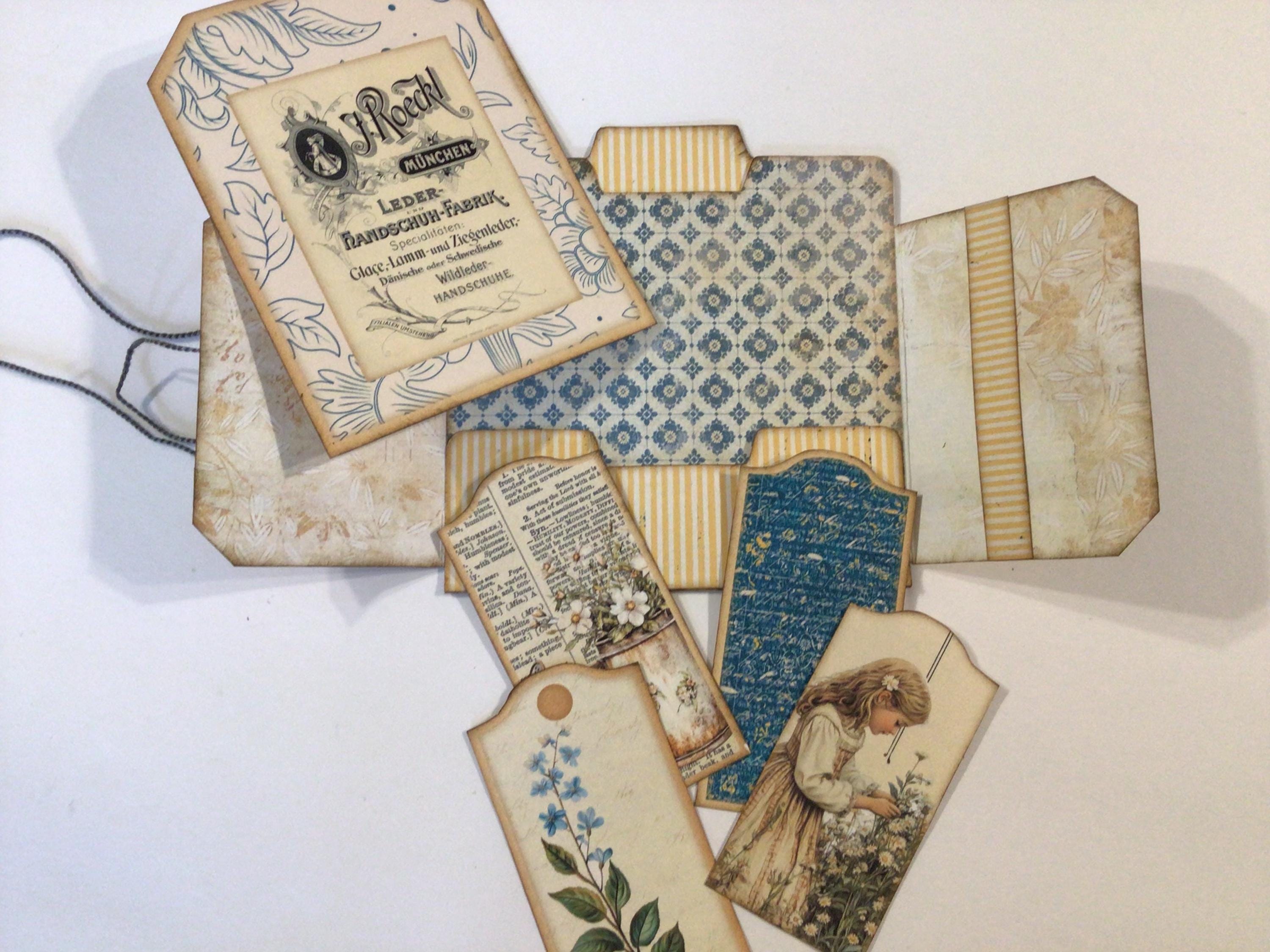 Junk Journal Handmade Card Doors Open to Reveal Pockets Tags ...