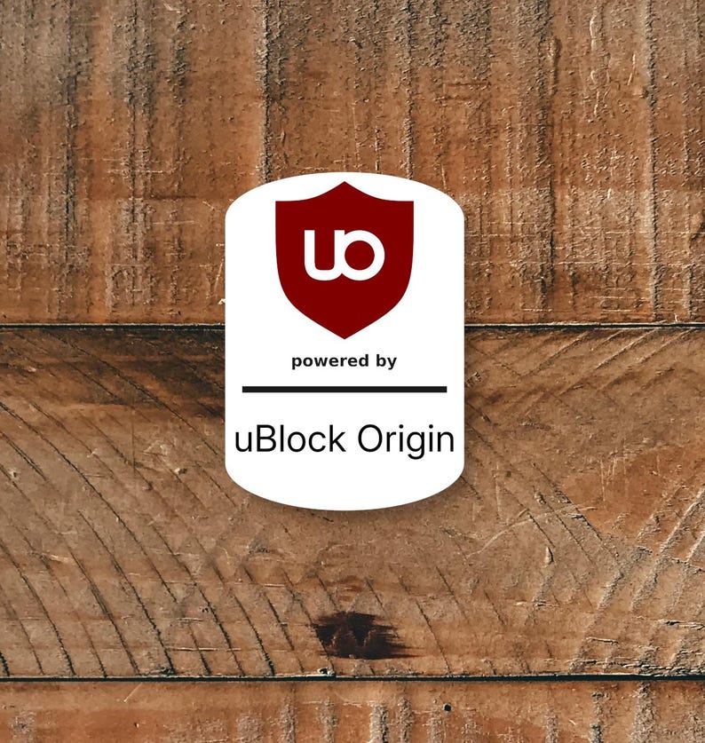 Ublock Origin PC Case Sticker – Clean Ad-blocker Vinyl Decal for Linux ...