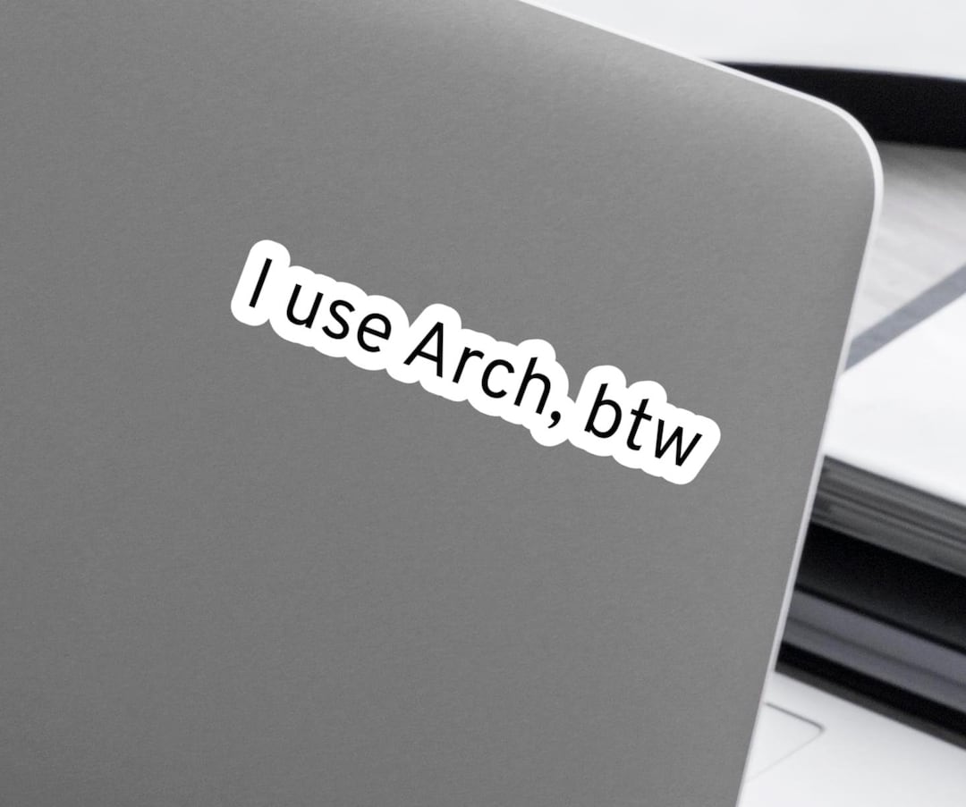 I Use Arch, Btw Sticker - Etsy