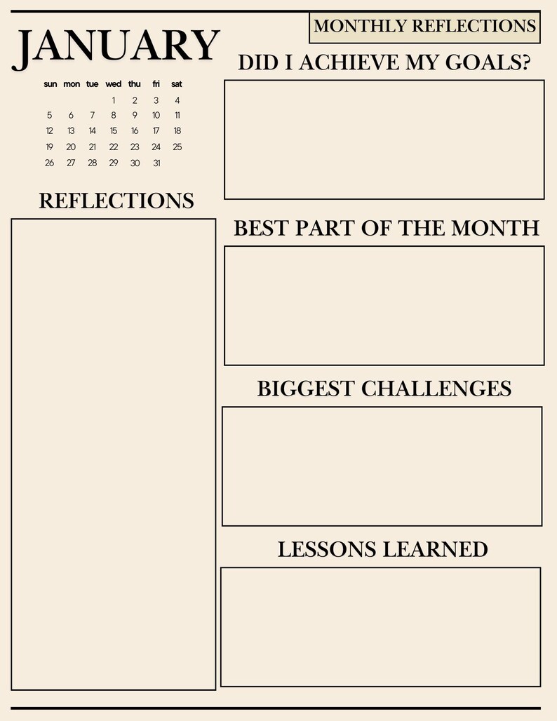 2025 Goal Journal - Etsy