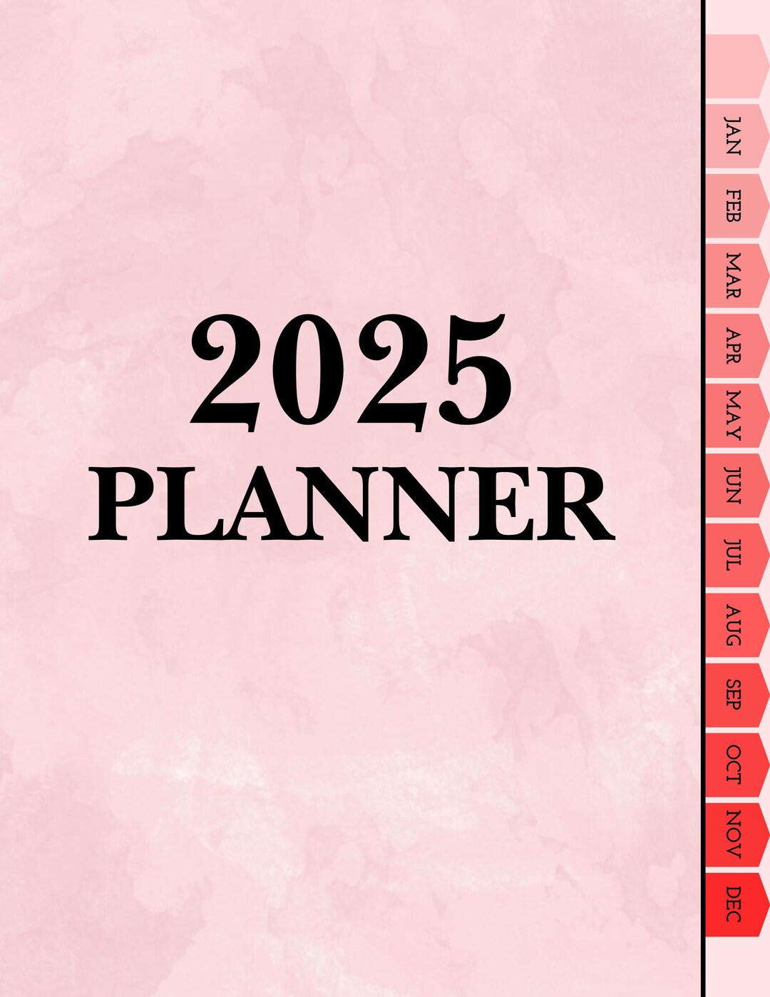 2025 Interactive Planner- Red Post-it - Etsy
