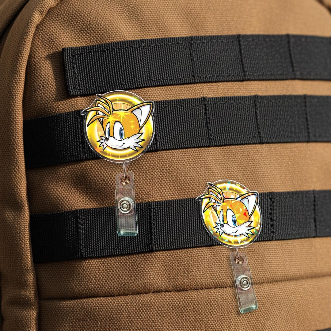Personalized Sonic the Hedgehog Characters Badge Reel, Tails Amy Rose ...