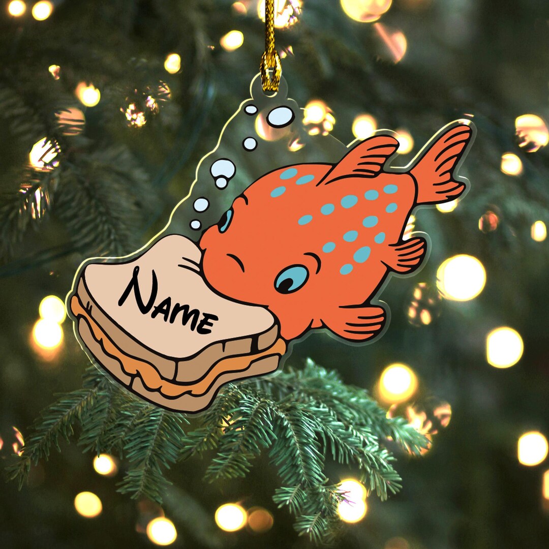 Disney Lilo and Stitch Pudge Fish Ornament, Pudge the Fish Christmas ...
