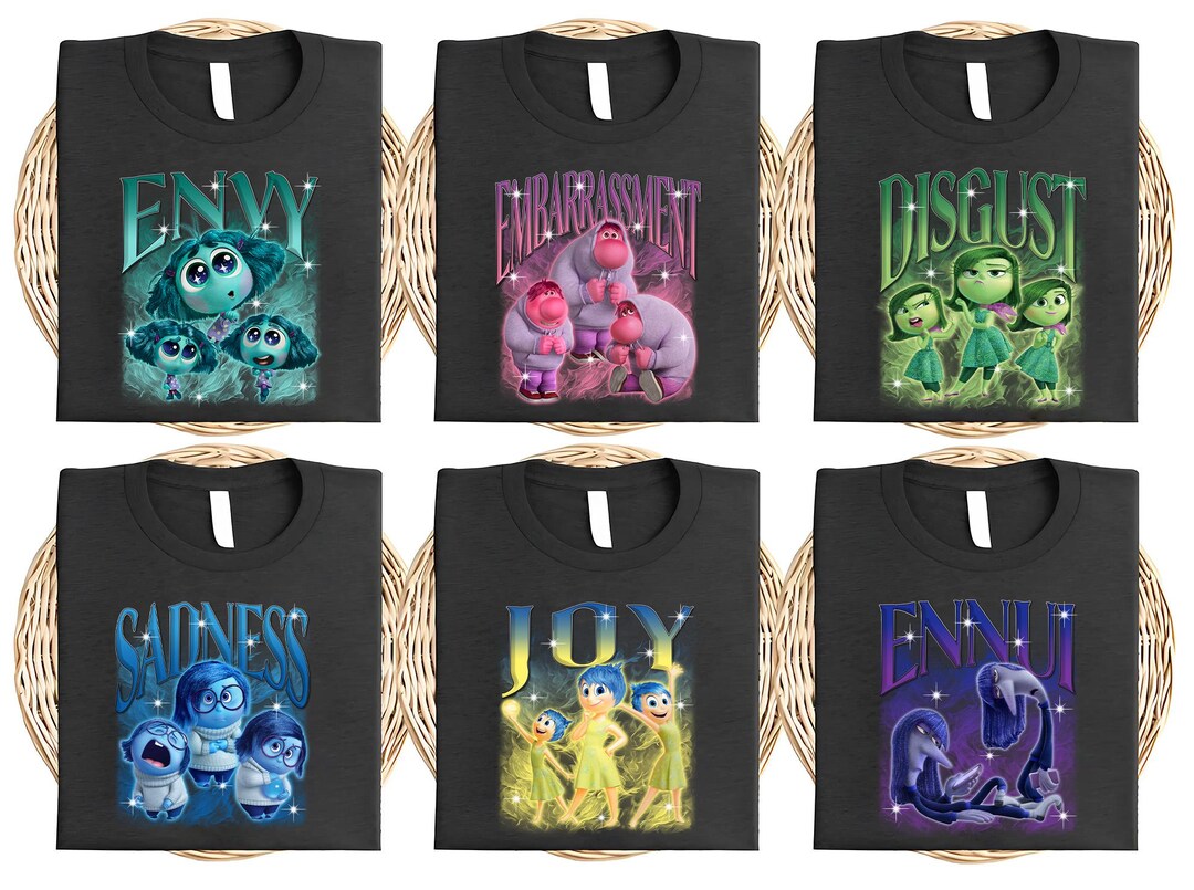 Pixar Inside Out Characters Group Bootleg Shirt/today is A Core Memory ...