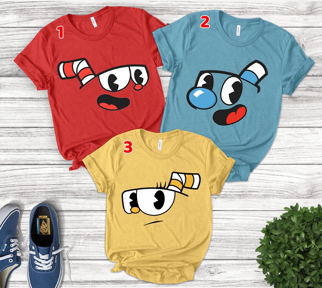 Cuphead Costume Shirt/cup Head Costume Shirt/cuphead Game Costume Shirt ...