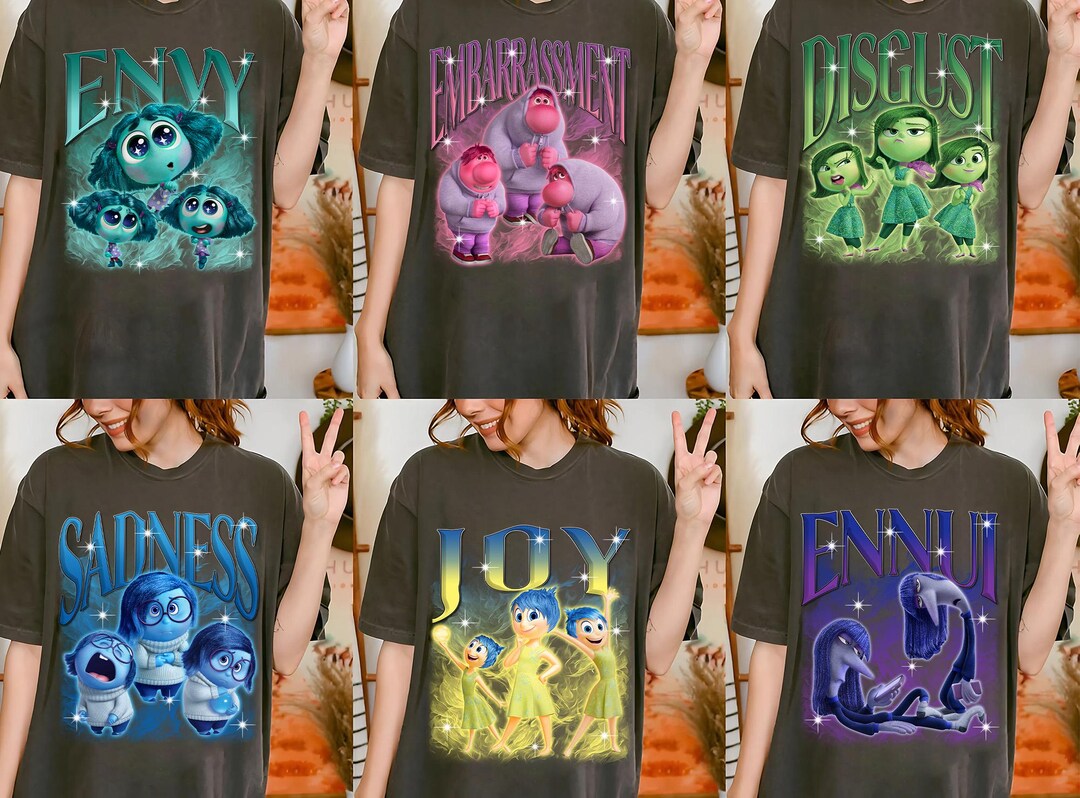 Pixar Inside Out Characters Group Bootleg Shirt/today is A Core Memory ...