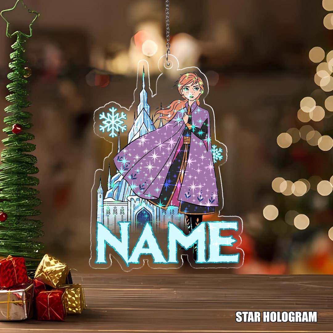 Princess Elsa and Anna Cutout Ornament/elsa Frozen Christmas Ornament ...