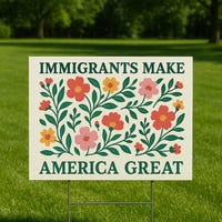 Immigration Sign PRINTABLE | Immigrant Strike Sign, Immigration Ban ...