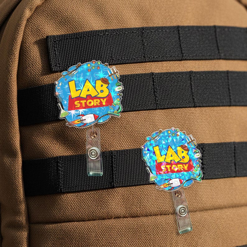 Custom Lab Week 2026 Badge Reel, Lab Team & Assistant Med Lab Tech MLT ...