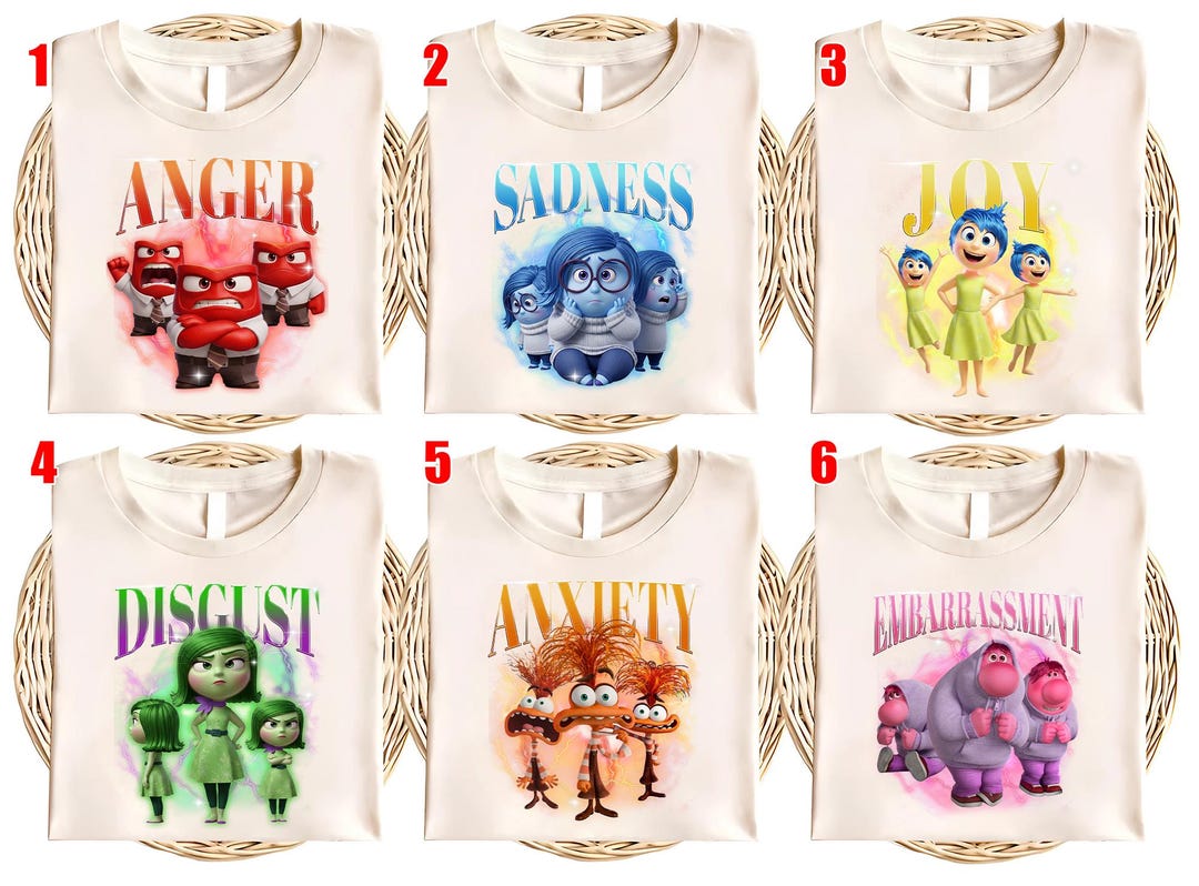 Pixar Inside Out Characters Group Bootleg T-shirt, Today is A Core ...