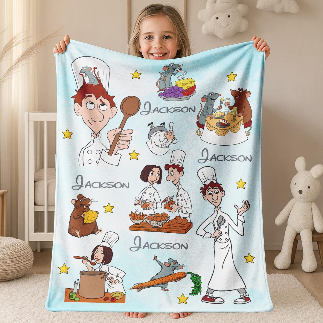 Personalized Disney Pixar Ratatouille Blanket, Remy Ratatouille Blanket ...
