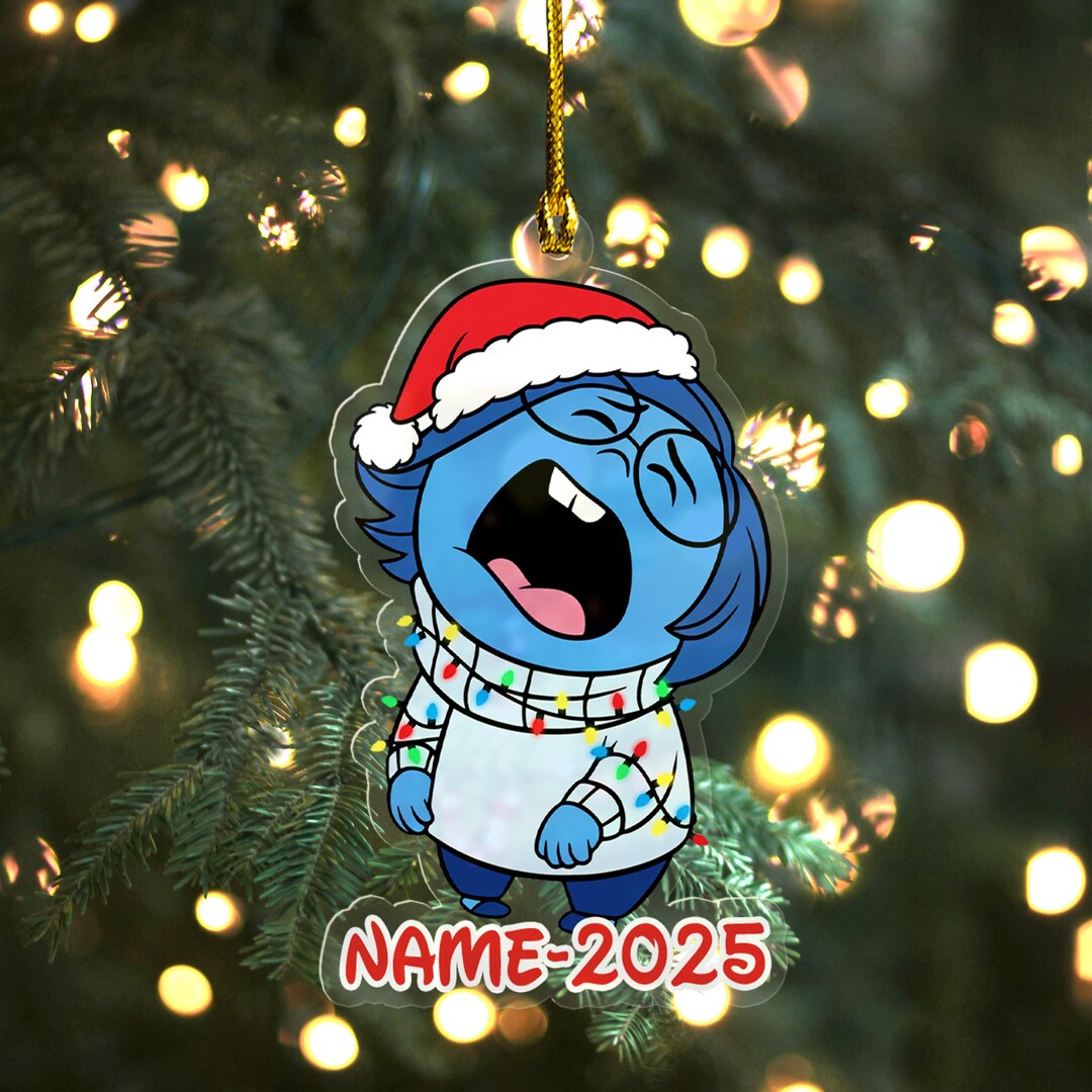 Personalized Disney Inside Out Christmas Ornament, It's Okay to Feel ...