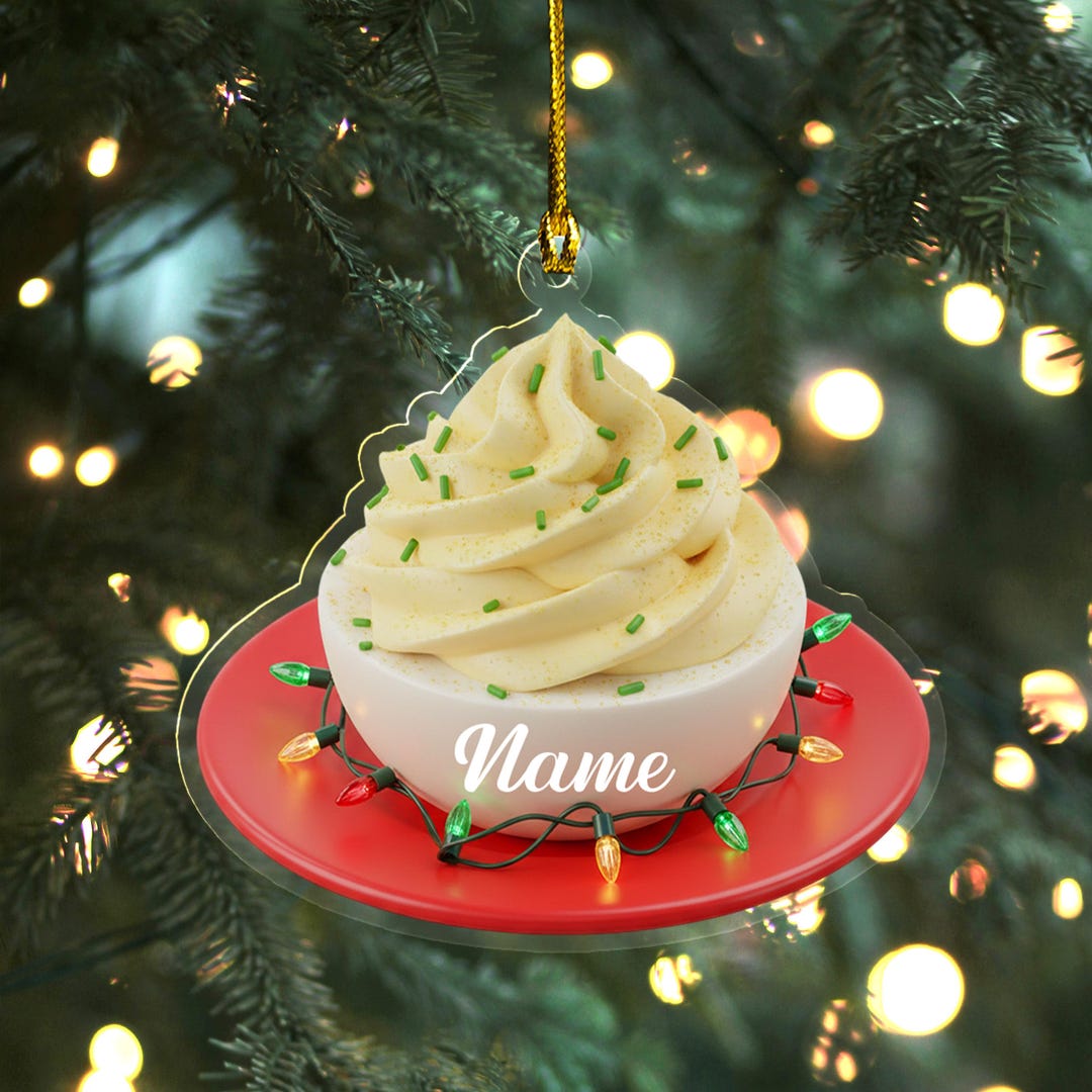 Deviled Egg Ornament, White Elephant or Ornament Exchange for Foodies ...