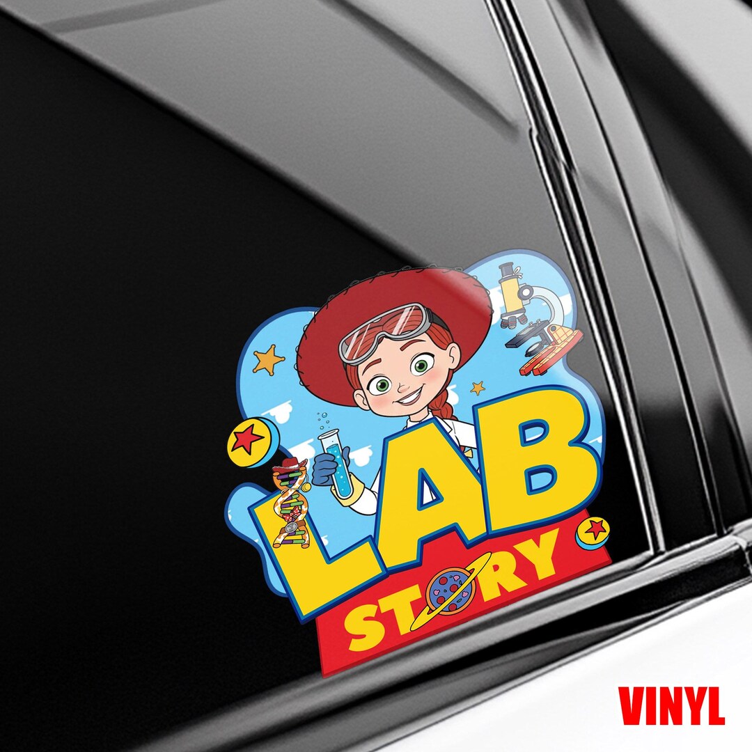 Lab Story Sticker, Funny Lab Week 2026 Vinyl, Toy Story Science Decal ...