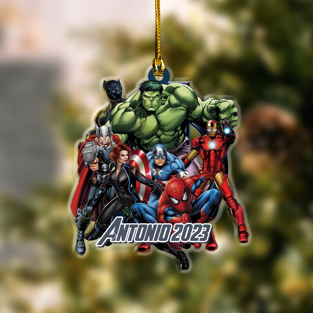 Personalized Marvel Avengers 2025 Cutout Ornament/custom Avengers ...