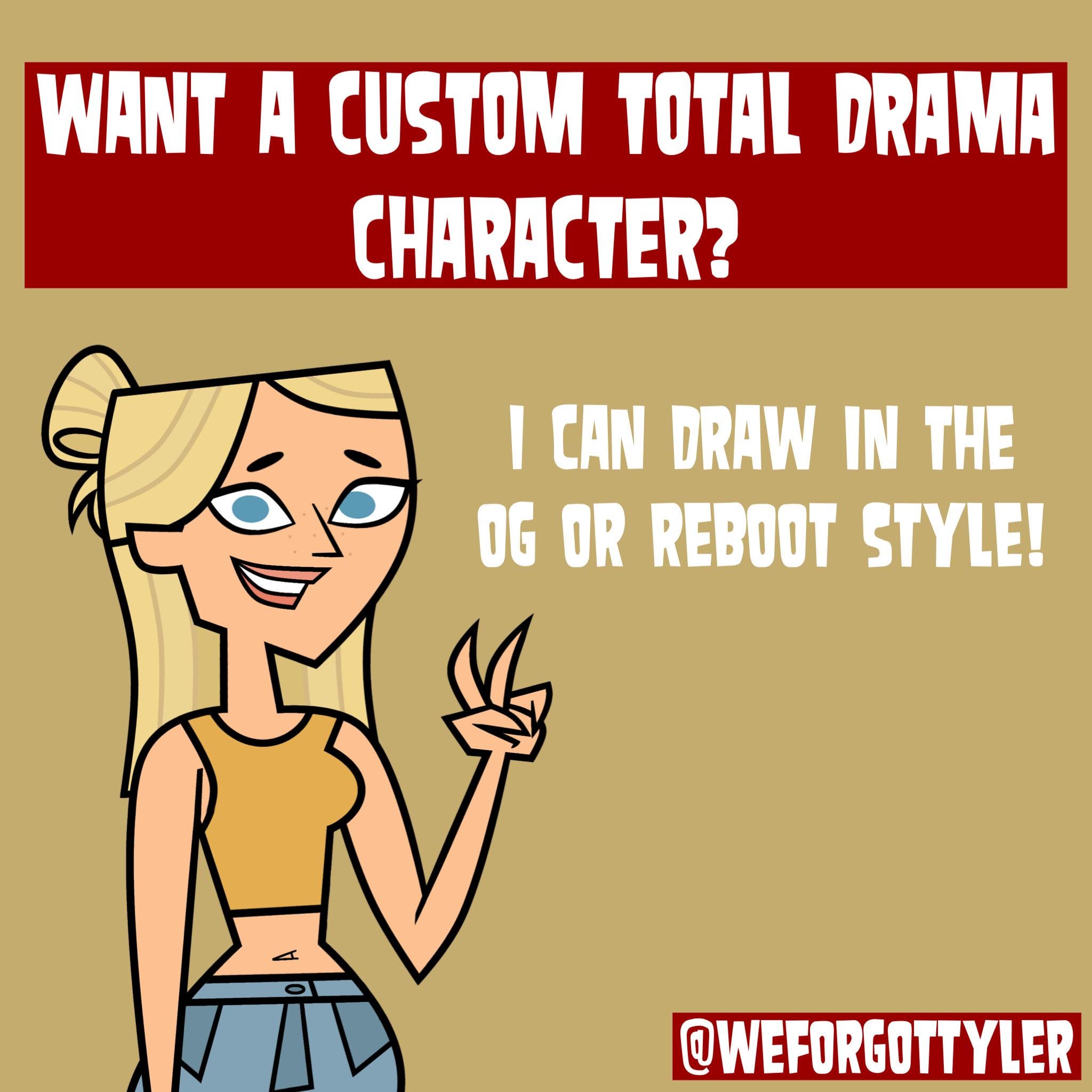 Custom Total Drama Character - Etsy
