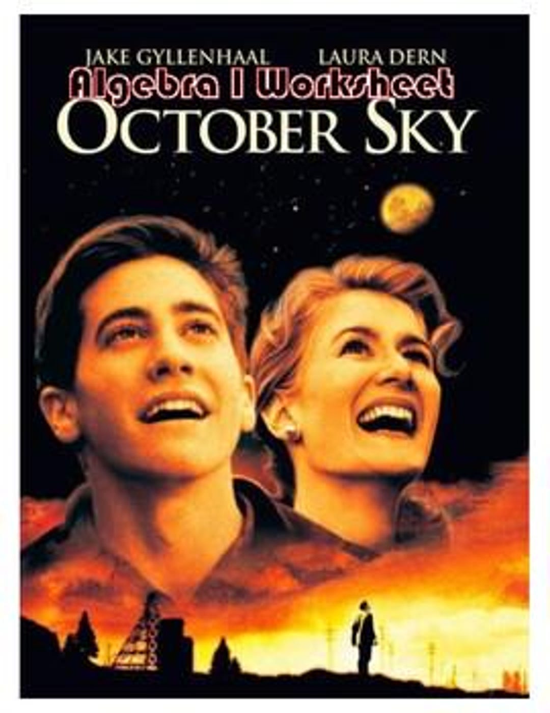 Algebra 1 Worksheet Regarding the Math Movie October Sky - Etsy