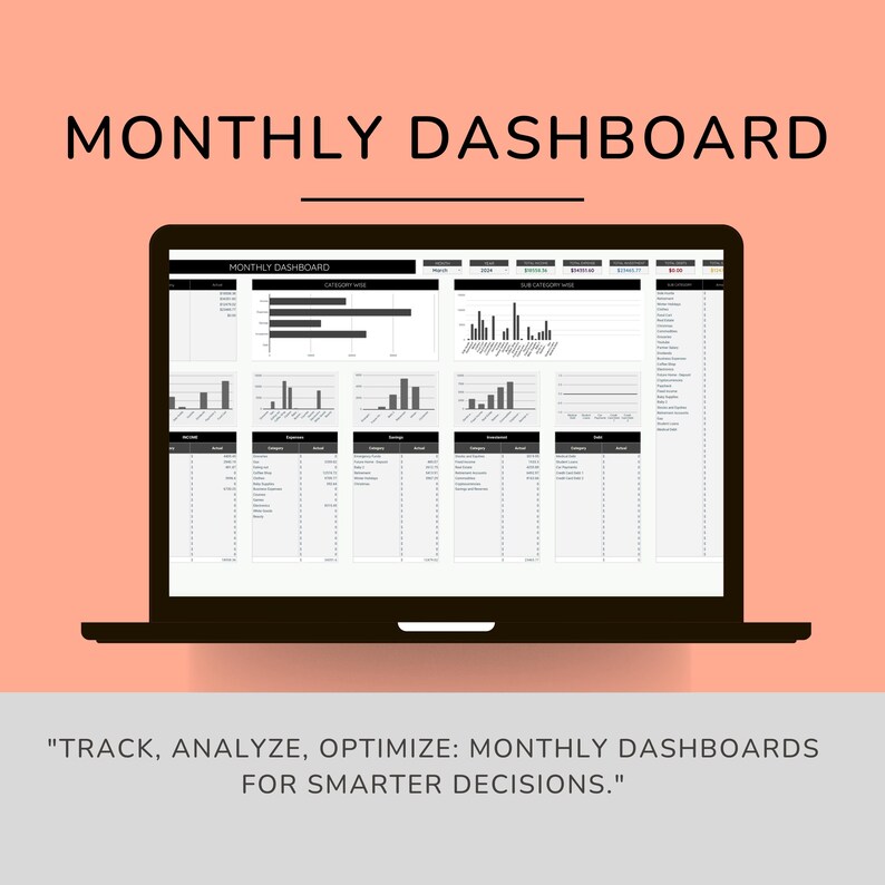 Annual Budget Spreadsheet: Google Sheets, Excel (digital Download) - Etsy