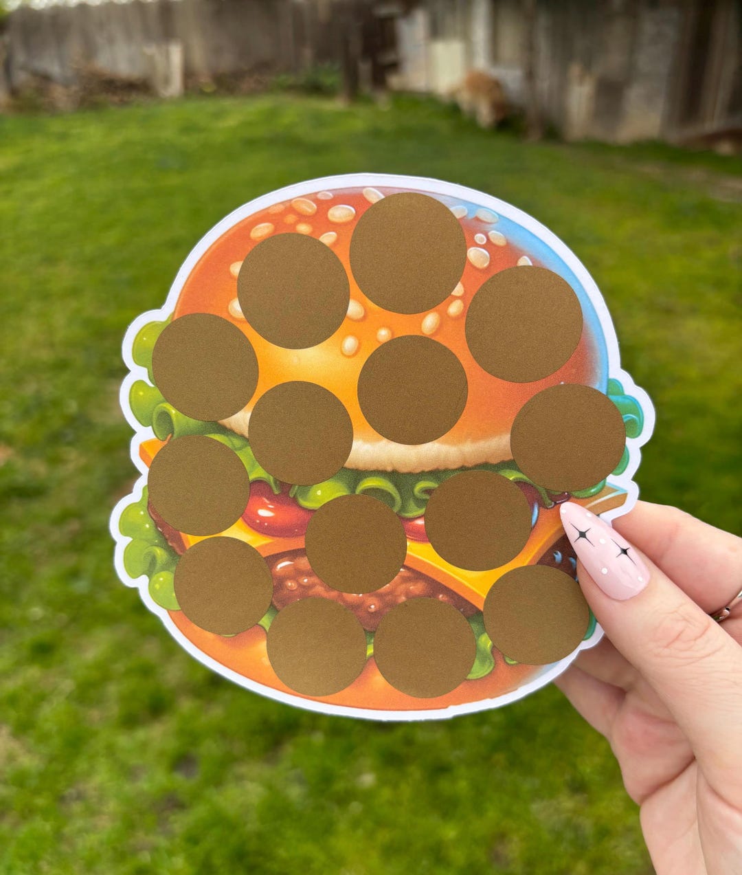 Burger Scratch off Savings Challenge A5 Savings Challenge - Etsy