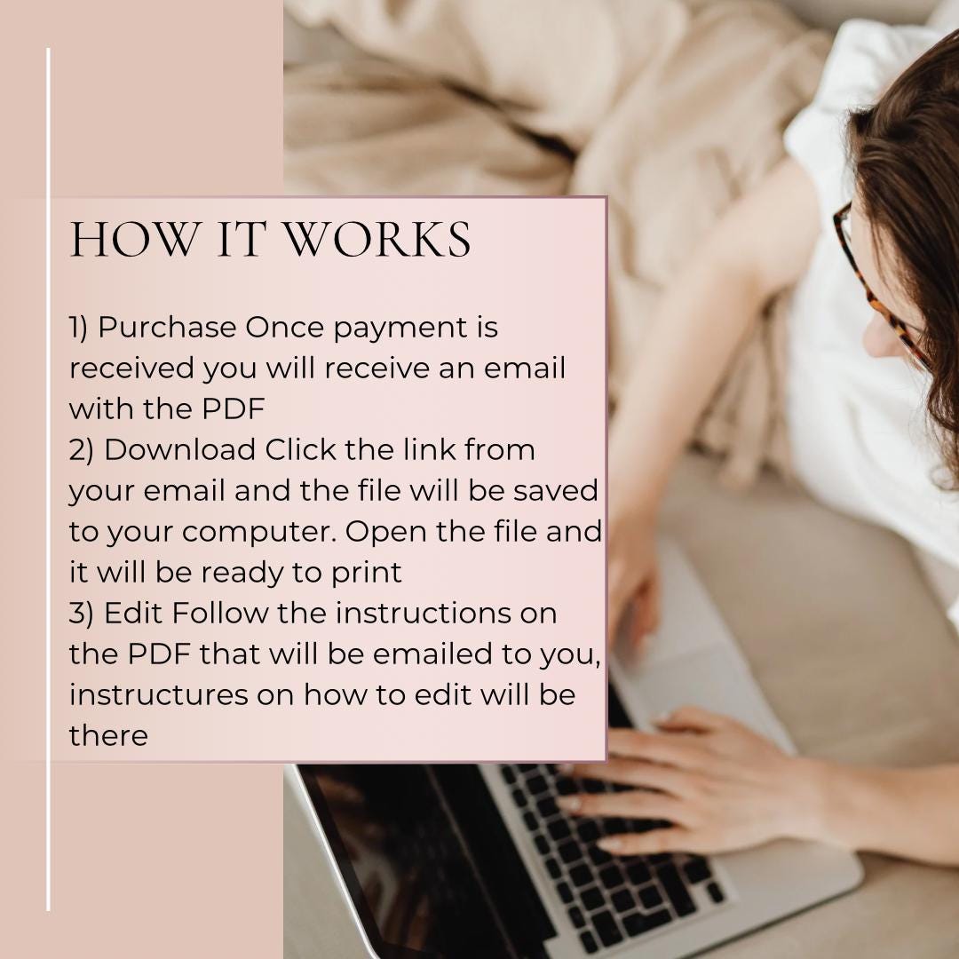 Simple Blue Weekly Planner, Cute Printable Planner - Etsy