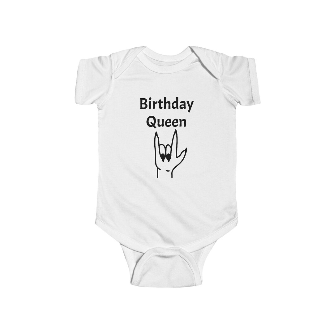 Birthday Queen Bodysuit for Infants, Cute Baby Shower Gift, First ...