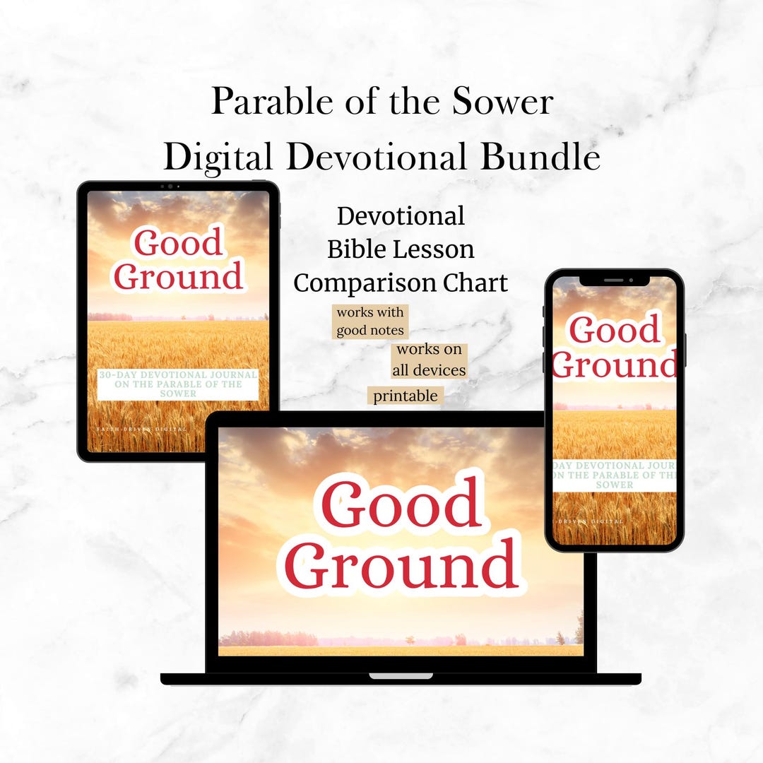 Parable of the Sower Devotional and Bible Study Bundle | 30-day Journal ...