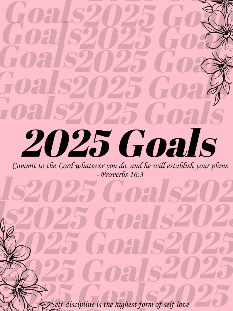 2025 Goal Book - Etsy
