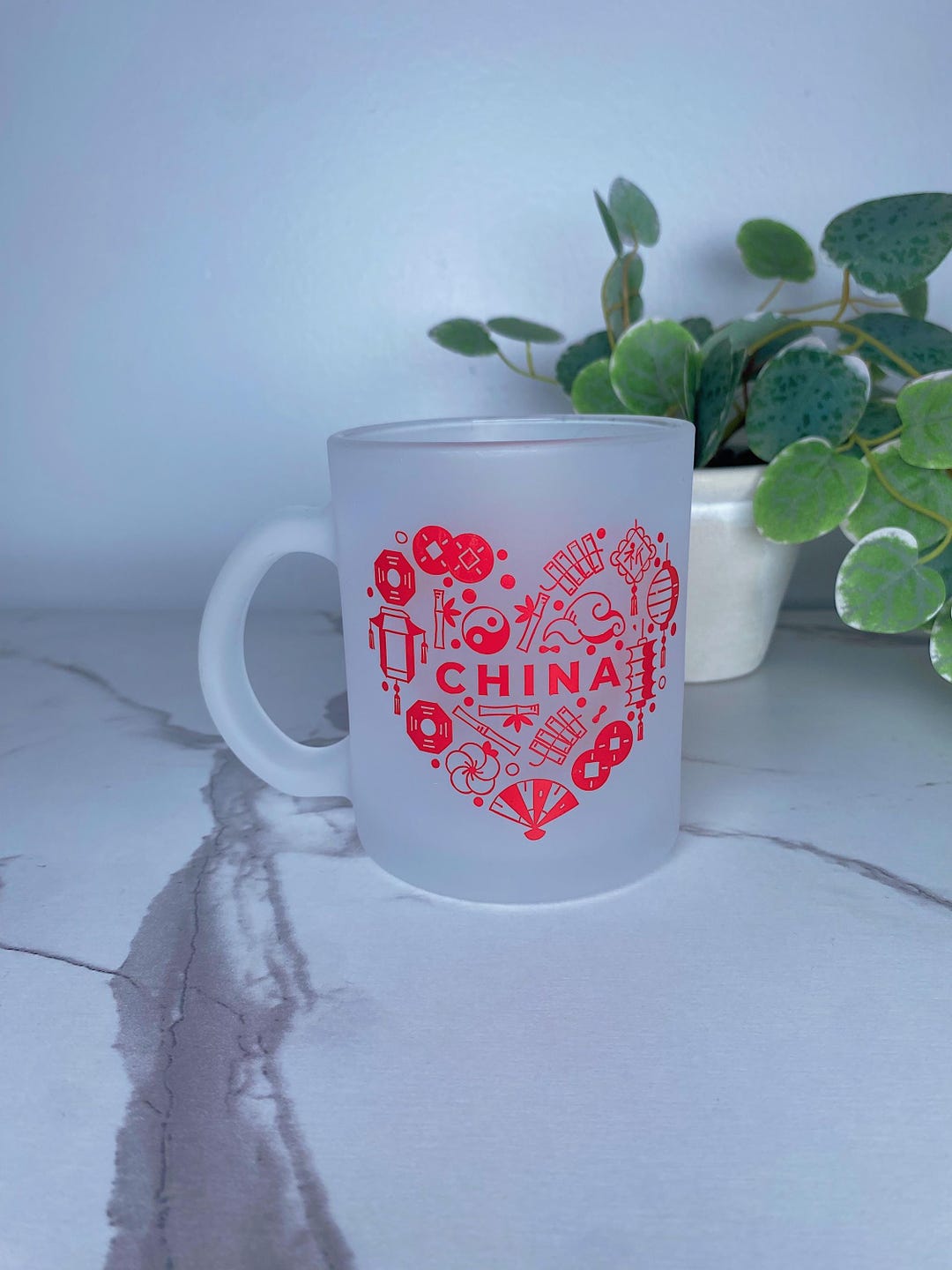 Mug Inspired by China, Chinese Mug, Chinese Gift,china Gift, Coffe Mug ...