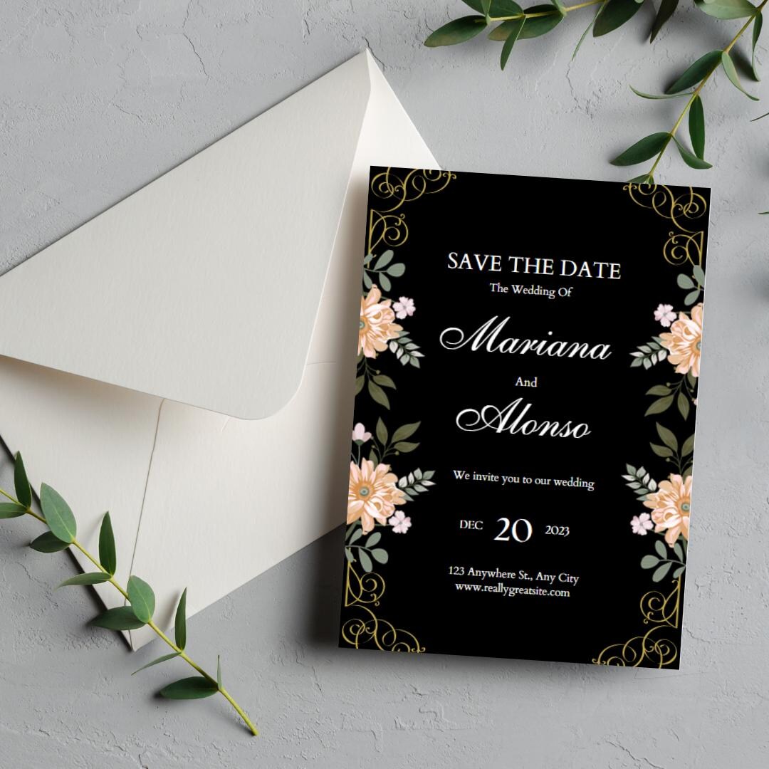 Editable Wedding Reception Card - Etsy