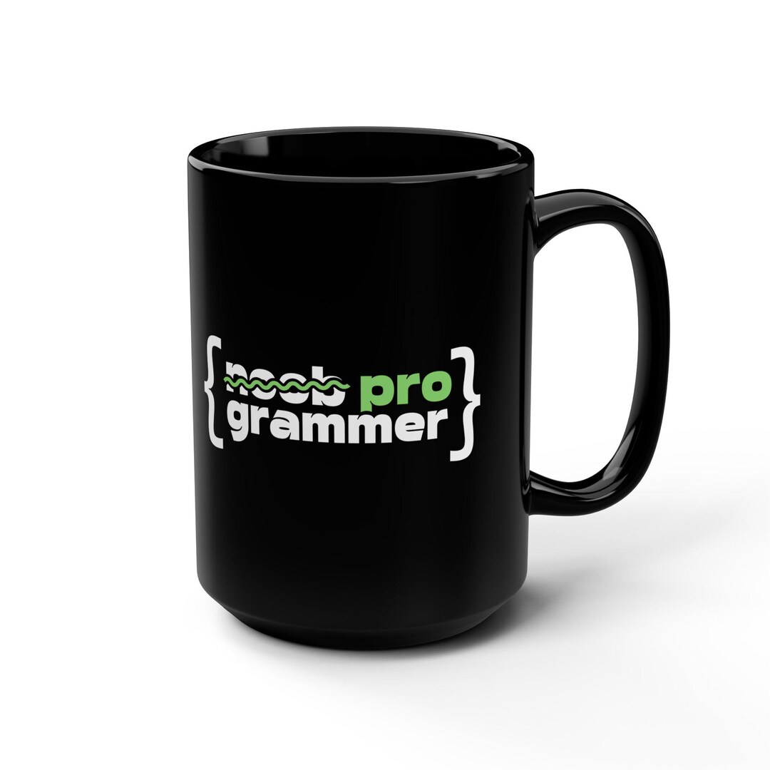 Funny Programmer Black Mug - Perfect Gift for Coders, 15oz Coffee Cup ...