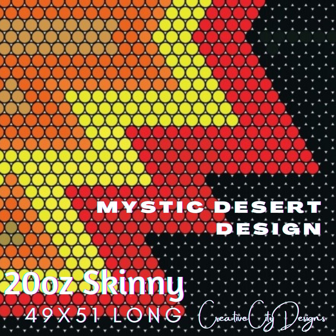 Mystic Desert Dream - Rhinestone Tumbler Template - - 49widex51long ...