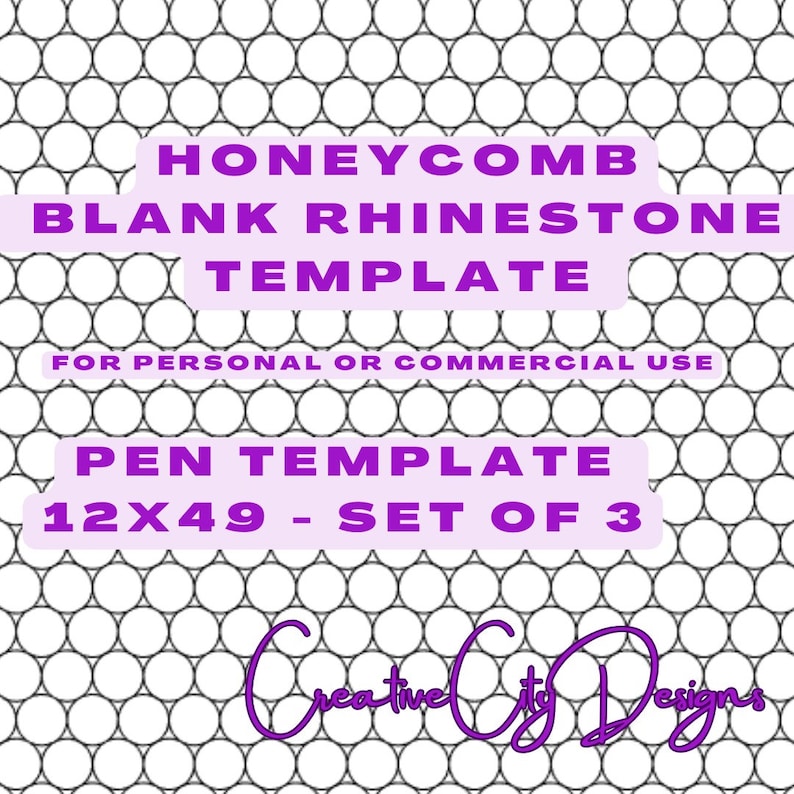 Pen Blank Rhinestone Template 12x49/ss10 or 3mm - Etsy