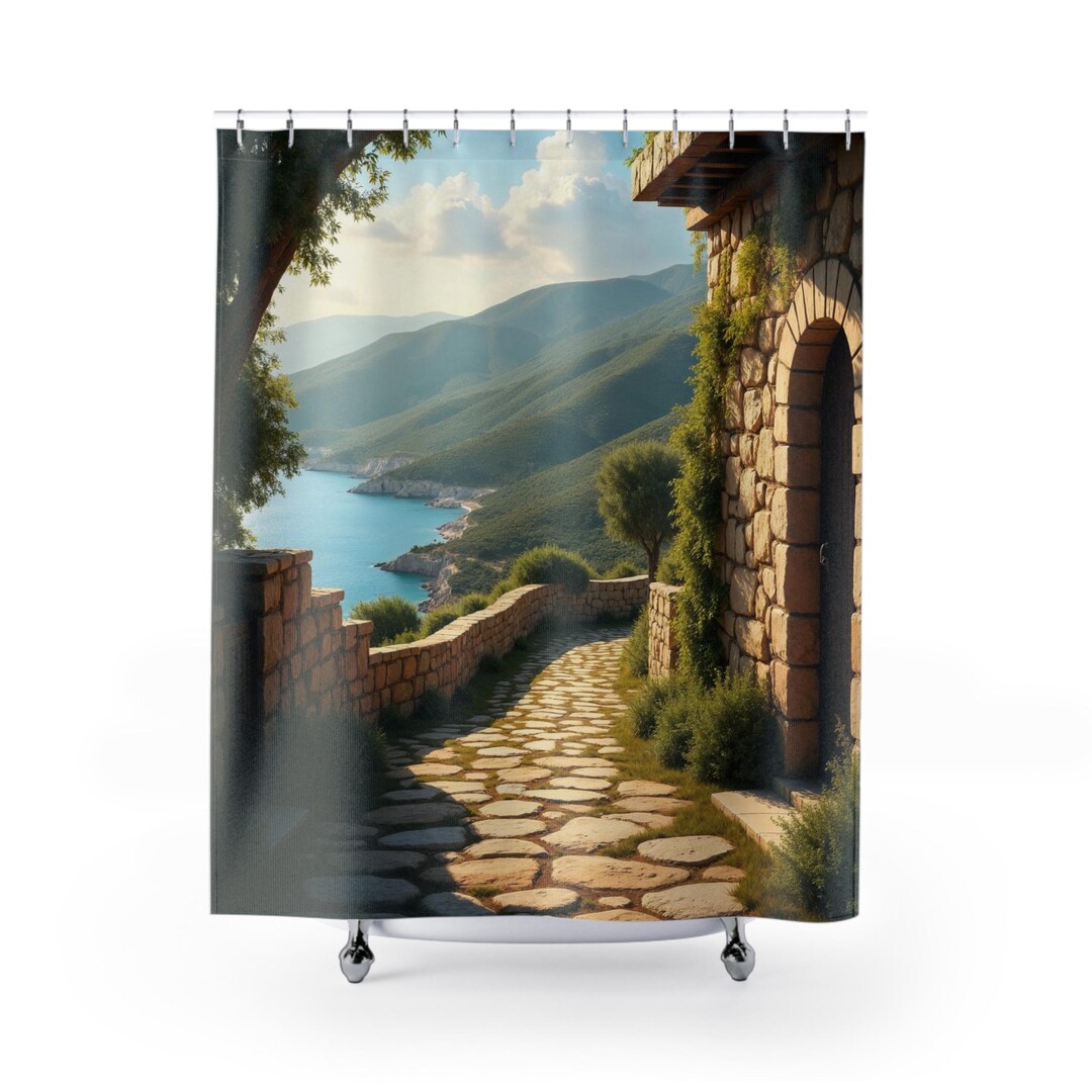 Christian Jesus Christ Ancient Judea Galilee Landscape Shower Curtains ...