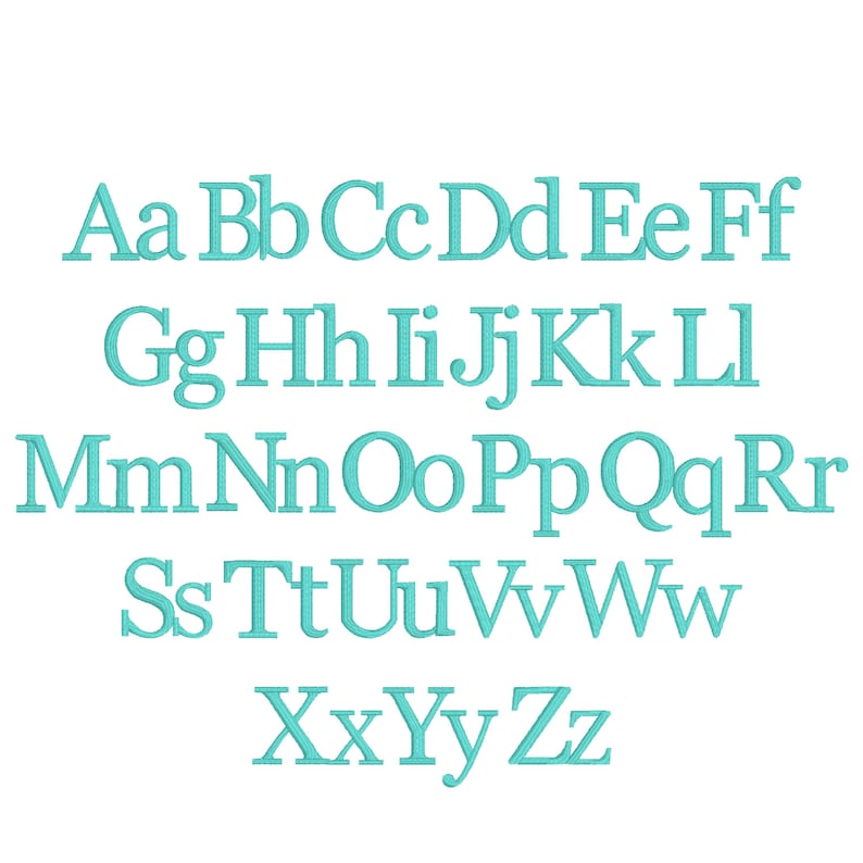 Georgia Embroidery Font, Vintage Font, Classic Letters, Serif Machine ...