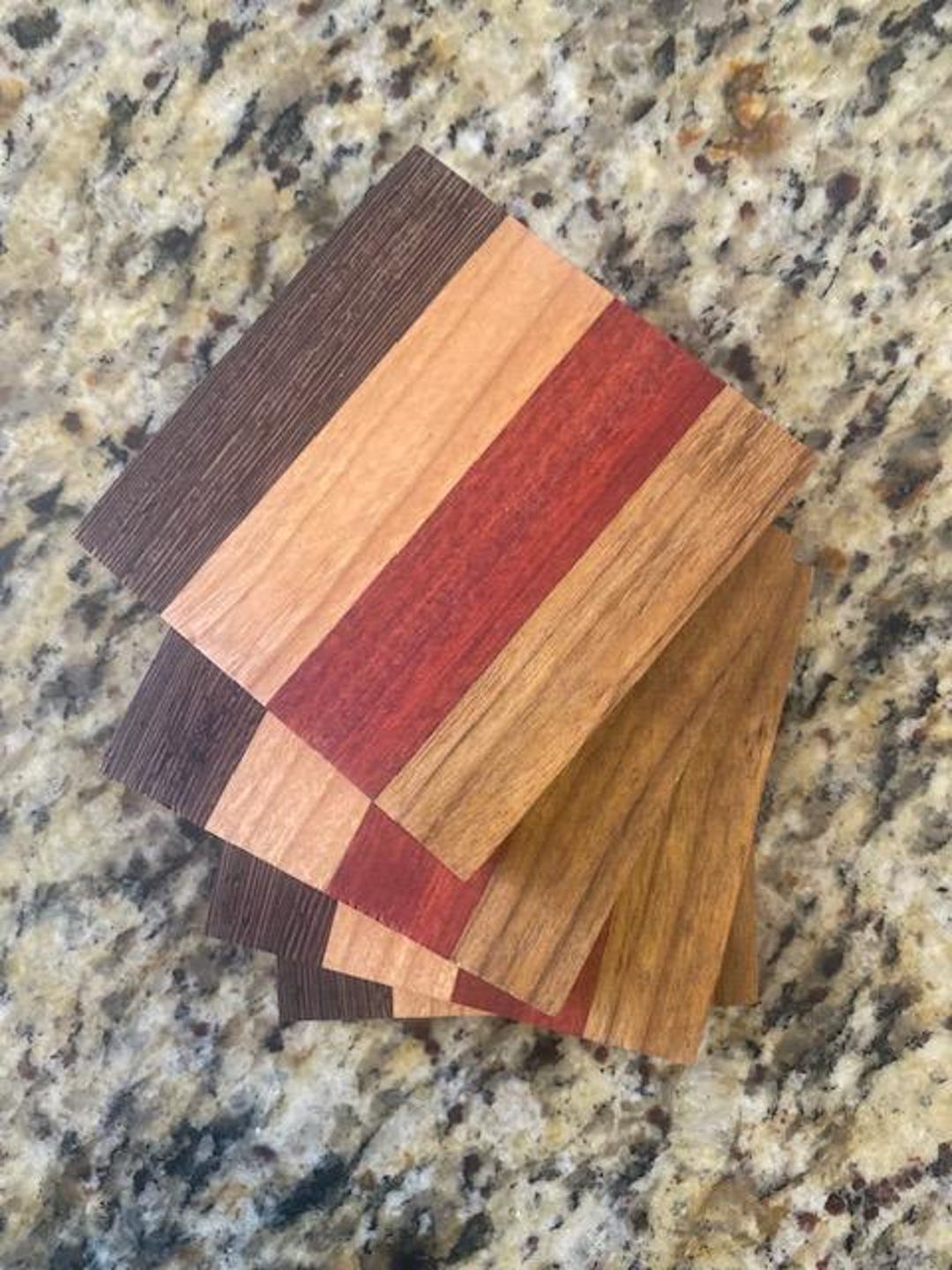 4x4 Exotic Wood Coasters Set of 4 - Etsy