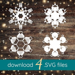 Winter Paper Snowflake .SVG Files for Cricut Silhouette | Etsy