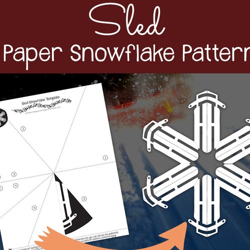 Snowmen Paper Snowflake Pattern PDF Digital Download Paper - Etsy UK