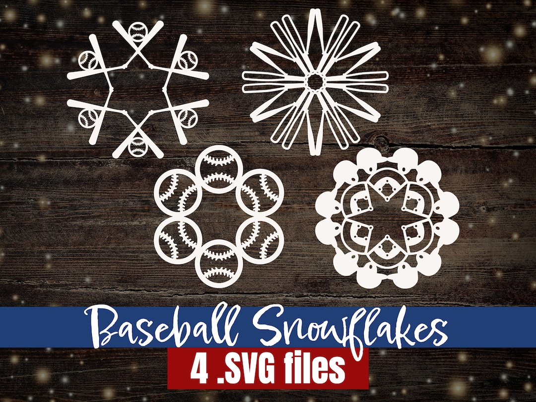 Baseball Paper Snowflake .SVG Files - for Cricut, Silhouette, Laser ...