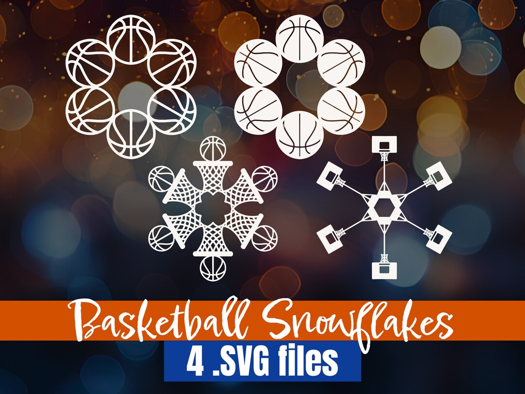 Basketball Paper Snowflake .SVG Files - for Cricut, Silhouette, Laser ...