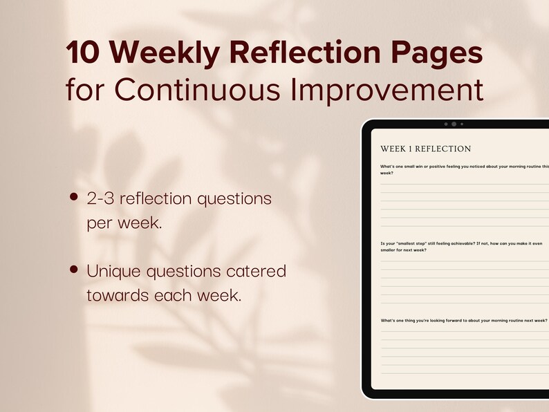 10-week Morning Habit Journal: Goal Setting, Self Improvement ...