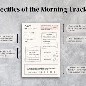 30 Day Morning Routine Journal, Morning Motivation Planner for ...