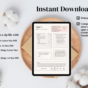 30 Day Digital Detox Journal, Social Media Detox Planner, Digital ...