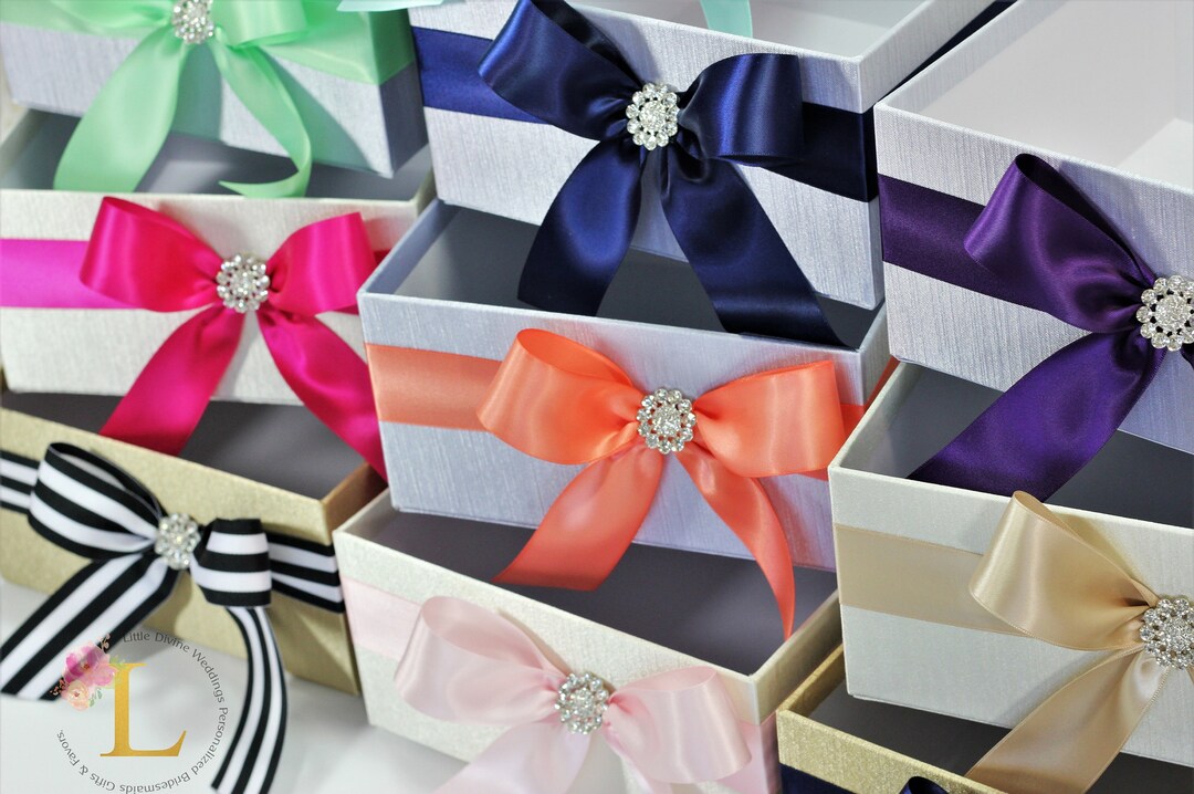 Wedding Box, Program Box Bubbles Amenities Box, Wedding Favors, Custom ...