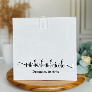 Wedding Card Box, Personalized Name Card Box, Event Card Holder ...