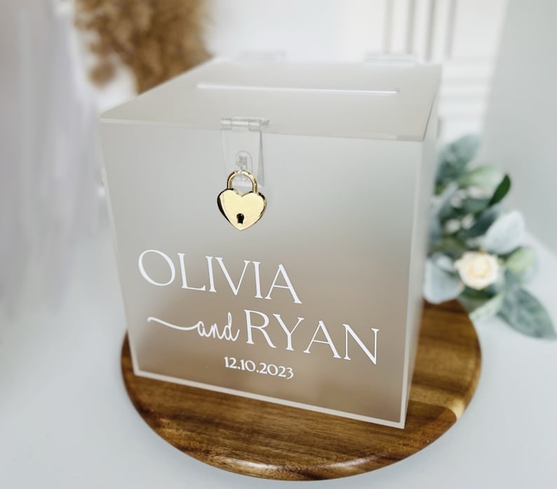Wedding Card Box, Personalized Name Card Box, Event Card Holder ...