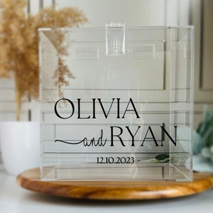 Wedding Card Box, Personalized Name Card Box, Event Card Holder ...