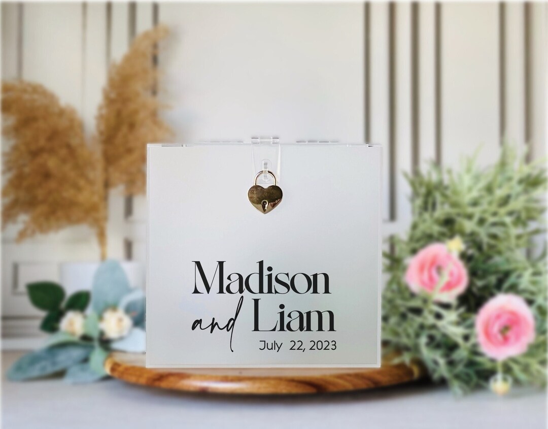 Wedding Card Box, Card Holder, Personalized Name Card Box, Event Card ...