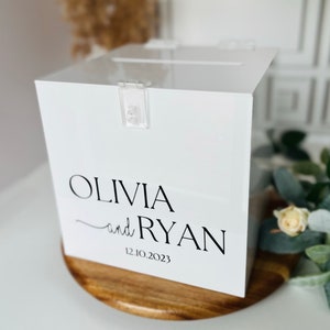 Wedding Card Box, Personalized Name Card Box, Event Card Holder ...